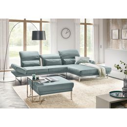 Ecksofa 3C CANDY, B:318cm H:83cm T:220cm, grün, 100% Polyester, Wohnzimmer, Sofas, "Mallow Designsofa mit Komfortfunktionen, modern und bequem,