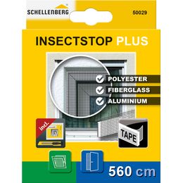 Schellenberg Klett-Klebeband "Plus für Fliegengitter Fenster aus Polyester-, Fibergas- und Alugewebe", B/L: 11cm x 5,6cm, 2 Stk., weiß, Klebebänder,