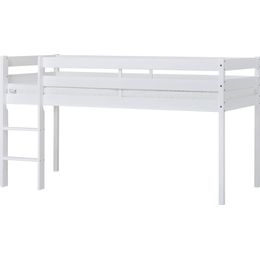 Spielbett Hoppekids, B:101cm H:114cm L:206cm, wei&szlig;, Kinderzimmer, Betten, "ECO COMFORT, Hochbett, in 2 Einzelbetten teilbar", H&ouml;he 72cm, Farbe &