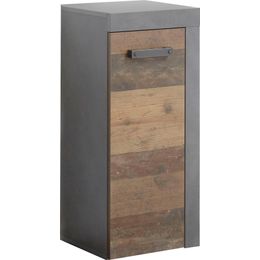 Unterschrank Inosign, B:36cm H:81cm T:31cm, grau, Holzwerkstoff, Badezimmer, Schränke, "Ilana", Badschrank im modernen Industrial Style - Maße