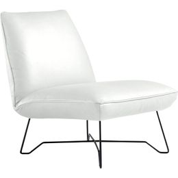 Sessel Egoitaliano, B:62cm H:73cm T:79cm, wei&szlig;, Leder &raquo;BULL&laquo; (echtes Rindsleder). Geschliffenes, pigmentiertes und behandeltes Rindsleder mit einer