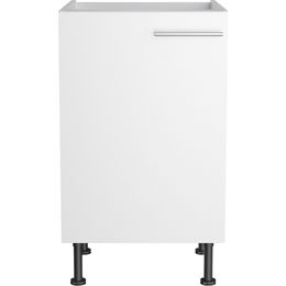 Sp&uuml;lenschrank Optifit, B:50cm H:87cm T:58,4cm, wei&szlig;, Spanplatte, K&uuml;che, Schr&auml;nke, "Klara", Breite 50 cm
