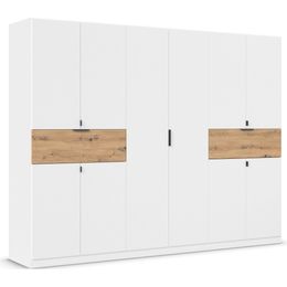 Drehtürenschrank Rauch, B:271cm H:210cm T:54cm, weiß, Holzwerkstoff, Schränke, "Kleiderschrank Schrank Garderobe Wäscheschrank TICAO", mit 2
