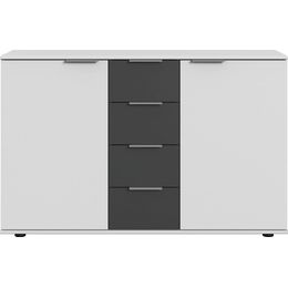 Kombikommode wimex, B:130cm H:83cm T:41cm, wei&szlig;, Spanplatte, Schlafzimmer, Sideboards, "Valencia"
