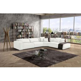 Ecksofa Egoitaliano, B:378cm H:95cm T:282cm, weiß, Wohnzimmer, Sofas, "Beverly, extravangantes Designsofa mit erstklassigem Sitzkomfort", wahlweise