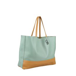 Damen Schultertasche "Linia", Collezione Alessandro, gr&uuml;n, Leder, Taschen, Echt Leder, Made in Italy