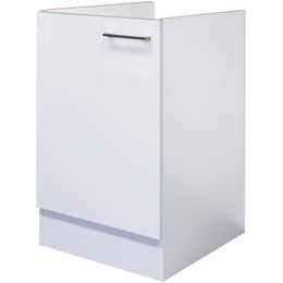 Sp&uuml;lenschrank Flex-Well, B:50cm H:82cm T:57cm, wei&szlig;, Spanplatte, K&uuml;che, Schr&auml;nke, "Kopenhagen", (B x H x T) 50 x 82 x 57 cm