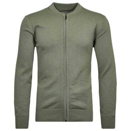 Ragman Herren Collegejacke, grün, Gr. XXXL, 97% Baumwolle 3% Elasthan, Jacken