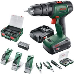 Bosch Home and Garden Akku-Schlagschrauber "UniversalImpact 18V + 46AC set + AL18V-20", B:33,8cm H:12,1cm L:35,1cm, grün, BOSCH HOME & GARDEN, Schrauber,