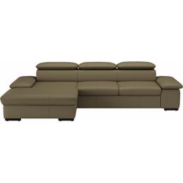 Sit & More Ecksofa SIT & MORE, B:286cm H:73cm T:174cm, grün, Wohnzimmer, Sofas, "Alcudia L-Form", wahlweise mit Bettfunktion