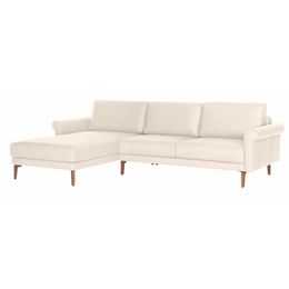 Ecksofa, B:262cm H:85cm T:178cm, weiß, CREATION BY ROLF BENZ, NaturLEDER OSKAR (echtes Rindsleder), Wohnzimmer, Sofas, "CR.450, Designecksofa,