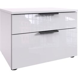 Nachtkommode wimex, B:54cm H:39cm T:41cm, weiß, Spanplatte, Sideboards, "level36 D by fresh to go", mit soft-close Funktion und Lackfronten, 2