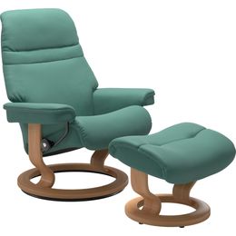 Relaxsessel stressless, B:88cm H:103cm T:78cm, grün, Leder BATICK: BATICK ist ein leicht korrigiertes, durchgefärbtes und genarbtes Möbelleder, bei