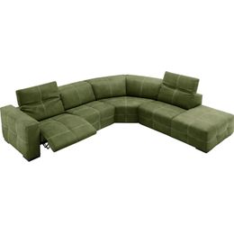 Ecksofa Egoitaliano, B:300cm H:100cm T:274cm, grün, Wohnzimmer, Sofas, "Sauvanne, Designsofa der Extraklasse, elegant und bequem", wahlweise mit