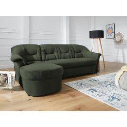 Ecksofa DOMO collection, B:232cm H:83cm T:146cm, grün, Luxus-Microfaser (92% Polyester, 8% Nylon);Microfaser PRIMABELLE (100% Polyester);Microfaser