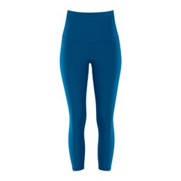 WINSHAPE Damen Leggings "7/8-Tights HWL317C", grün, Gr. L, 85% Polyester, 15% Elasthan, Hosen, mit V-Shape Applikation und Core-Bund
