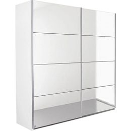 Schwebetürenschrank Rauch, B:181cm H:197cm T:61cm, weiß, Holzwerkstoff, Schränke, "Subito Kleiderschrank Bestseller", Schlafzimmerschrank Garderobe