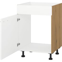 Sp&uuml;lenschrank KOCHSTATION, B:50cm H:75cm T:56cm, wei&szlig;, K&uuml;che, Schr&auml;nke, ""KS-Scafa"", in verschiedenen Breiten, wahlweise T&uuml;ranschlag rechts oder