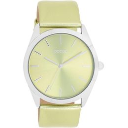 Oozoo Damen Quarzuhr, gr&uuml;n, Armbanduhren, Armbanduhr, Damenuhr, Herrenuhr, Lederarmband, analog