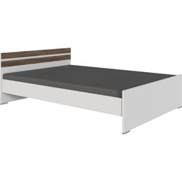 Bett wimex, B:146cm H:71cm L:205cm, wei&szlig;, Betten, "Joker, G&auml;stebett", Liegefl&auml;chen 90 oder 140x200cm, farbliche Akzente am Kopfteil