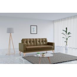Sit & More 3-Sitzer SIT & MORE, B:215cm H:90cm T:97cm, gr&uuml;n, 100% PES, Sofas, "Lavida"