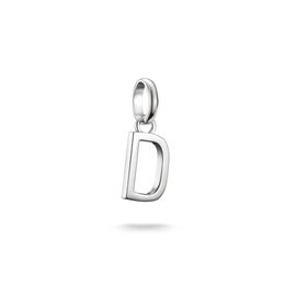Thomas Sabo Damen Charm Buchstabe "Charm Alphabet/Buchstabe - Connect", D, silber, Silber 925 (recycelt), Charms