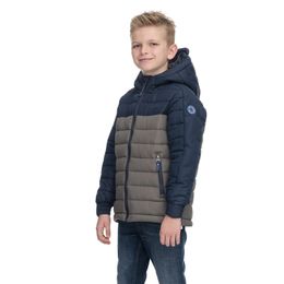 Ragwear Jungen Winterjacke "Coolio Blocks", blau, Gr. 128, Außenmaterial: 100% Polyester, Innenfutter: 100% Polyester, Wattierung: 100% Polyester,