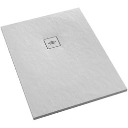 Duschwanne Ottofond, B:90cm H:3,5cm T:100cm, wei&szlig;, Duschwannen, "Nevis", 100x90 cm, matt mit Struktur