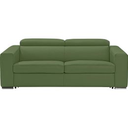 2,5-Sitzer Egoitaliano, B:226cm H:97cm T:103cm, gr&uuml;n, Sofas, "Cabiria, Design und super Sitzkomfort", inkl. manuell verstellbarer Kopfst&uuml;tzen, mit