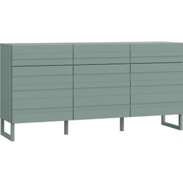 Sideboard FORTE, B:164,6cm H:82,4cm T:41,6cm, gr&uuml;n, Spanplatte, Wohnzimmer, Sideboards, "Bretania"