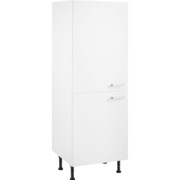 K&uuml;hlumbauschrank Optifit, B:60cm H:176,6cm T:58,4cm, wei&szlig;, Holzwerkstoff, Schr&auml;nke, "Parma", Breite 60 cm