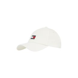 Tommy Jeans Damen Baseball Cap "TJW HERITAGE CORE 5 PANEL CAP", weiß, unifarben, Web, Baumwolle, Caps, Logoprägung, Klemmverschluss UNISEX