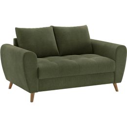 2-Sitzer MR. COUCH, B:160cm H:71cm T:90cm, gr&uuml;n, Memphis (Grundgewebe - 100% Polyester; Nutzschicht- 90% Polyester / 10% Polyamide), Sofas,