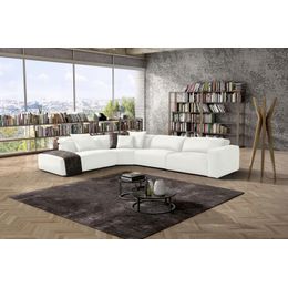 Ecksofa Egoitaliano, B:378cm H:95cm T:282cm, wei&szlig;, Wohnzimmer, Sofas, "Beverly, extravangantes Designsofa mit erstklassigem Sitzkomfort", wahlweise