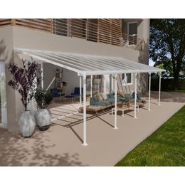 Terrassendach, B:915cm T:294cm, wei&szlig;, PALRAM - CANOPIA, Aluminium, Polycarbonat (PC), Terrassen&uuml;berdachungen, "Feria Alu Terrassen&uuml;berdachung",