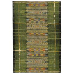 Teppich Gino Falcone, B:120cm H:5mm L:180cm, gr&uuml;n, Kunstfaser, Wohnzimmer, Teppiche, "Outdoor-Africa 38", Flachgewebe, Ethno Style, In- und Outdoor