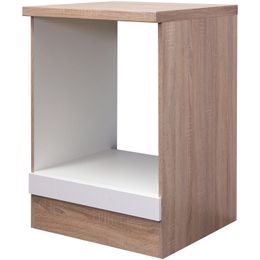 Herdumbauschrank Flex-Well, B:60cm H:86cm T:57cm, wei&szlig;, Holzwerkstoff, Schr&auml;nke, "Florenz", (B x H x T) 60 x 86 x 60 cm