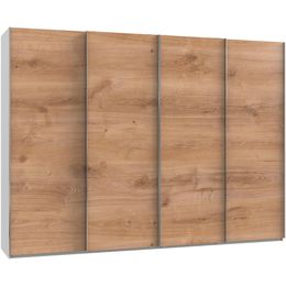 Schwebetürenschrank wimex, B:300cm H:216cm T:65cm, weiß, Schränke, "Level by fresh to go", mit Synchronöffnung
