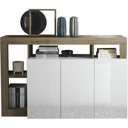 Sideboard Inosign, B:146cm H:93cm T:42cm, weiß, Wohnzimmer, Sideboards, "Hamburg", Breite 146 cm