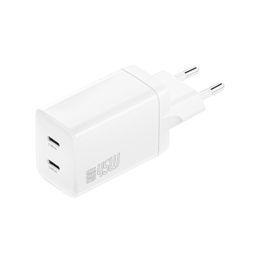 4smarts USB-Ladegerät "Ladegerät PDPlug Dual 45W GaN 2xUSB-C", B:12cm H:8cm T:20cm, weiß, Ladegeräte