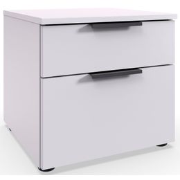 Nachtkommode wimex, B:41cm H:39cm T:41cm, weiß, Spanplatte, Sideboards, "level36 A by fresh to go", 2 Schubladen mit soft-close Funktion