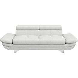 3-Sitzer COTTA, B:233cm H:75cm T:104cm, weiß, Softlux-Kunstleder;Luxus-Kunstleder, Sofas, "Enterprise", Big-Sofa, mit Armteilverstellung &