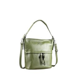 Damen Schultertasche "Kopen", Collezione Alessandro, grün, Leder, Taschen, aus softem Leder