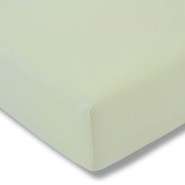 Bettlaken Estella, B:100cm L:200cm, gr&uuml;n, Jersey, Obermaterial: 100% Baumwolle, Bettlaken, "Feinjersey", Rundumgummi