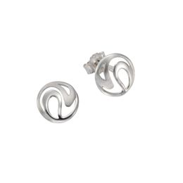 Vivance Damen Paar Ohrstecker "925-/ Sterling Silber rhodiniert", one-size, Silber 925 (Sterlingsilber), wei&szlig;, Silber 925 (Sterlingsilber), Ohrringe