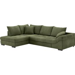 Ecksofa MR. COUCH, B:303cm H:86cm T:202cm, grün, Memphis (Grundgewebe - 100% Polyester; Nutzschicht- 90% Polyester / 10% Polyamide), Wohnzimmer,