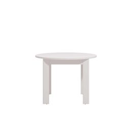 Esstisch Home Affaire, B:106,5cm H:76,5cm T:106,5cm, wei&szlig;, Garten, Tische, "Ancona runder Tisch, 106 cm, MFD Tischplatte", in verschiedenen modern