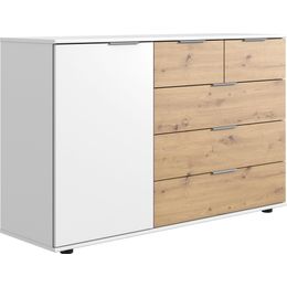 Kombikommode wimex, B:130cm H:83cm T:41cm, weiß, Holzwerkstoff, Schlafzimmer, Sideboards, "Gibraltar"