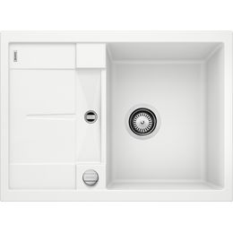 Granitsp&uuml;le Blanco, B:68cm, wei&szlig;, Verbundwerkstoff, K&uuml;chensp&uuml;len, "METRA 45 S Compact", aus SILGRANIT