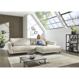Ecksofa DIE PLANBAR, B:288cm H:81cm T:194cm, wei&szlig;, 88% Polyester;12% Polyamid, Wohnzimmer, Sofas, "MP-IN23149 L-Form", Kaltschaumpolsterung mit